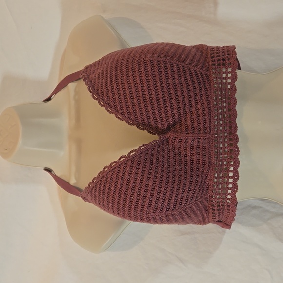 Shade & Shore | Swim | Shade Shore Crochet Knit Triangle Bikini Top 38d ...